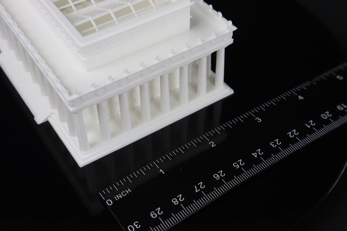 Small Miniature Lincoln Memorial Washington DC White (n-scale Figures ...