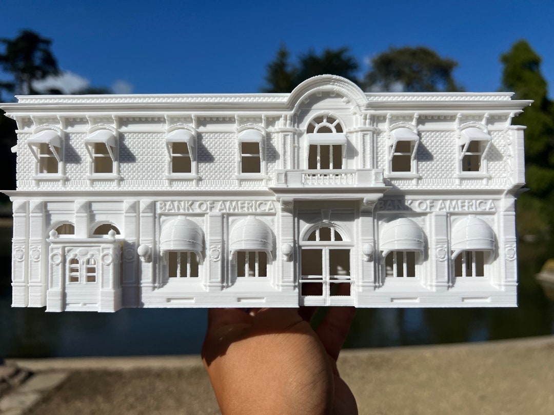 Miniature Ho-scale Victorian #39 Main Street Bank 1:87 Model - Etsy