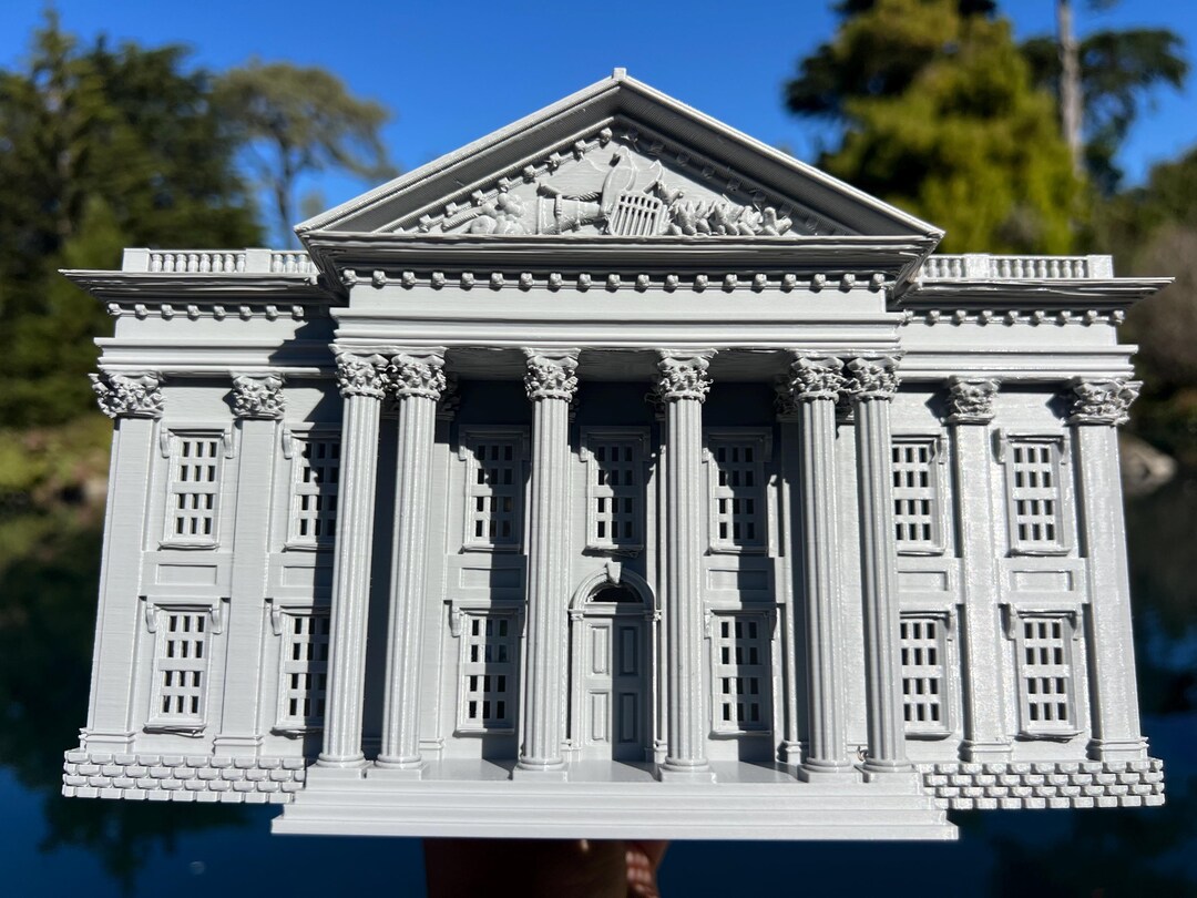 Miniature First Bank of the United States Hamilton Ho-scale 1:87 Built ...