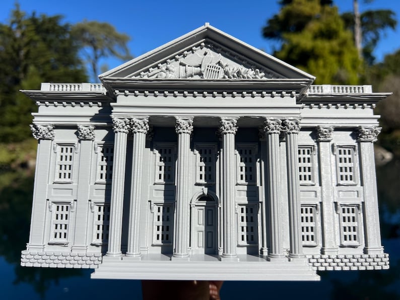 Miniature First Bank of the United States Hamilton Ho-scale 1:87 Built ...