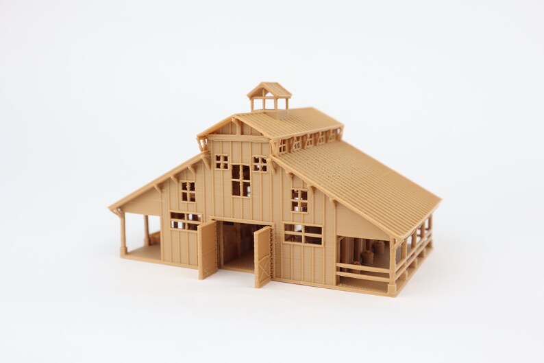 Small Miniature Old West Livery Stables N-scale 1:150 Wood - Etsy