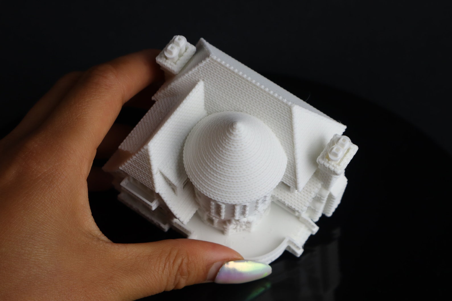 Small Tudor Style "castle House" White N-scale 1:160 by Gold Rush Bay ...