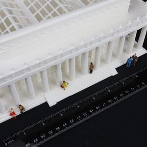 Miniature Lincoln Memorial Washington DC White (ho-scale Figures Not ...