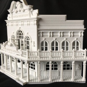 Miniature Old West #1 Saloon/hotel Built Ready HO Scale Interiors ...
