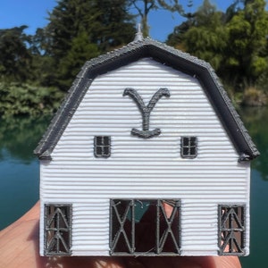 Miniature COLOR N-scale Ranch Barn #1 Built Assembled Old West - Etsy