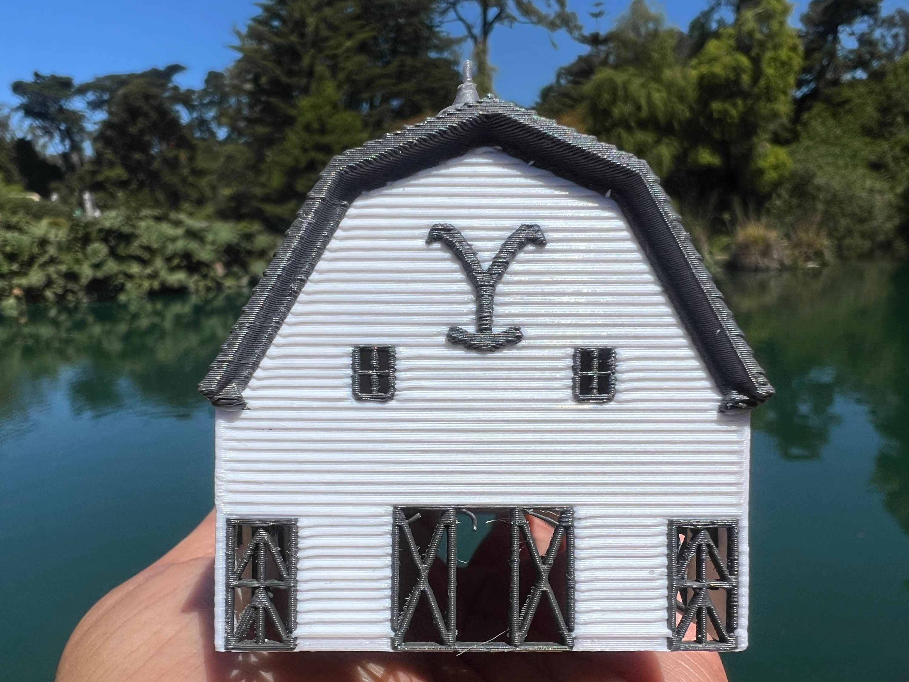 Miniature COLOR N-scale Ranch Barn #1 Built Assembled Old West - Etsy