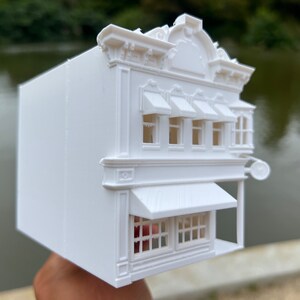 Miniature Ho-scale Victorian Main Street Clock Shop Building Assembled ...