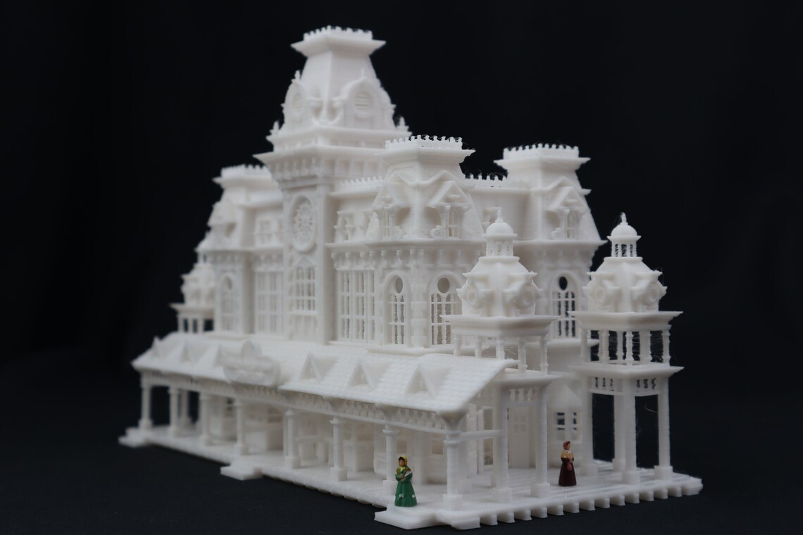 SMALL N-scale Miniature Assembled Miniature Victorian Station - Etsy