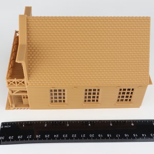 Miniature Ho-scale 1:87 Old West Sheriff's Office/jailhouse Assembled W ...