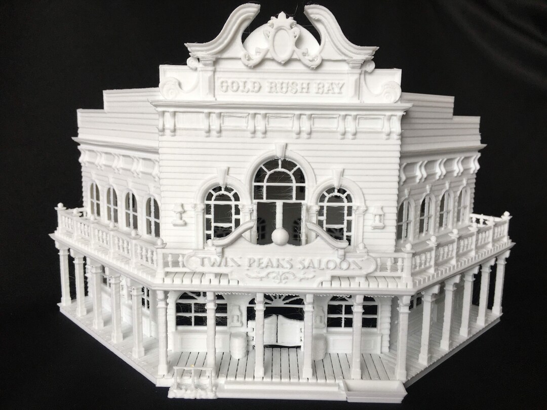 Miniature Old West #1 Saloon/hotel Built Ready HO Scale Interiors ...