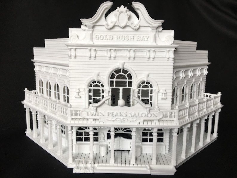 Miniature Old West #1 Saloon/hotel Built Ready HO Scale Interiors ...