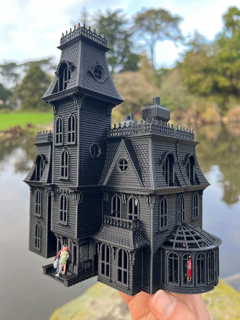 Opening Miniature 37 Black Ho-scale Addams House Victorian - Etsy