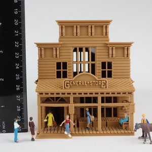 Miniature Old West General Store Assembled Ho-scale 1:87 W/interiors by ...