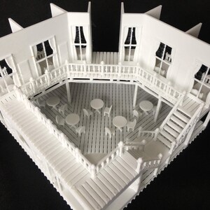 Miniature Old West #1 Saloon/hotel Built Ready HO Scale Interiors ...