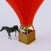 Miniature RED COLOR Ho-scale 1/87 Hot Air Balloon for Model Train or ...