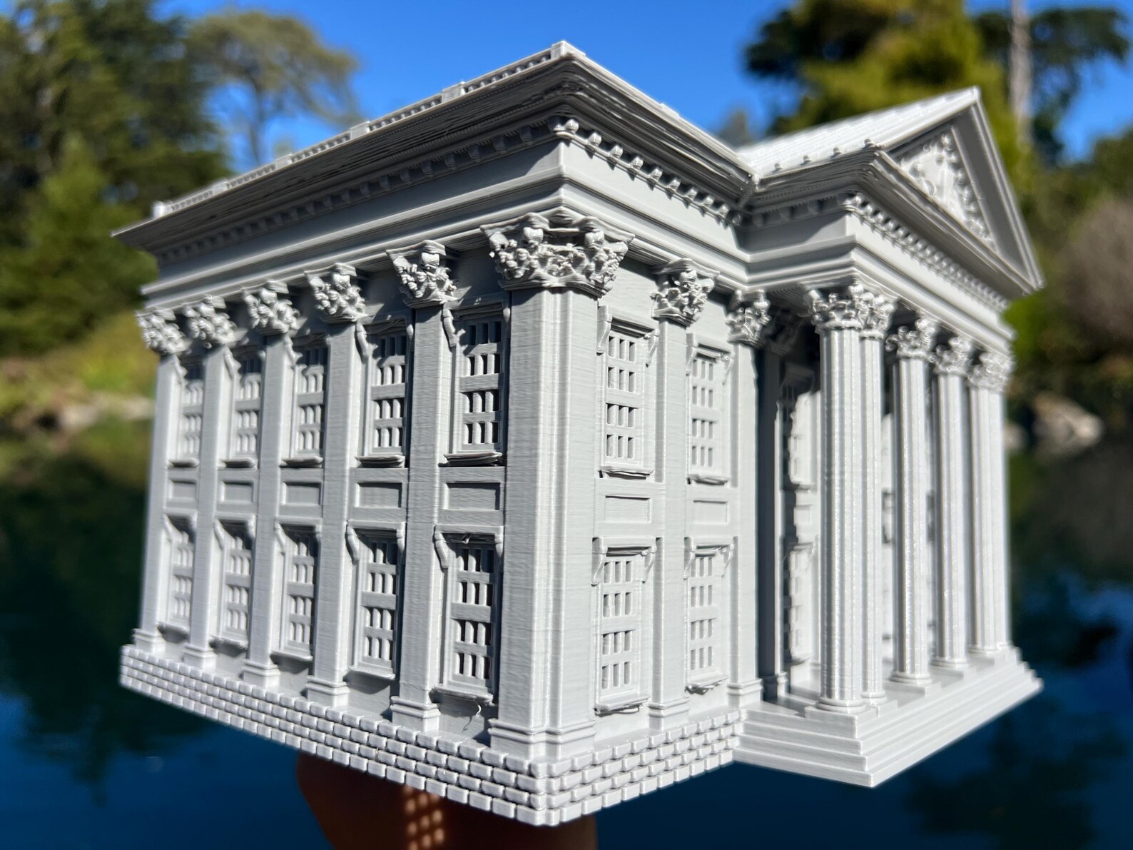 Miniature First Bank of the United States Hamilton Ho-scale 1:87 Built ...