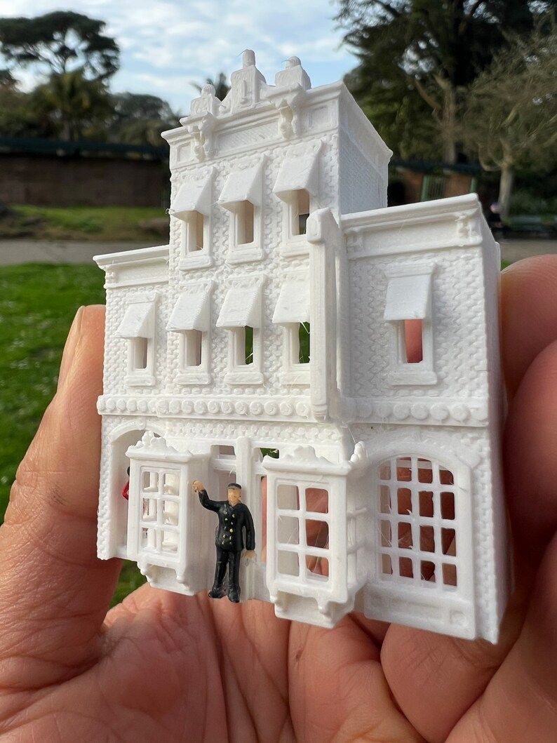 Goldrushbay N-scale Victorian Main Street Jewelry Shop Facade Miniature ...