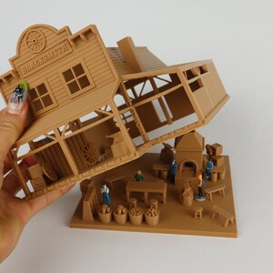 Blacksmith Shop Ho-scale Miniature Wood Color HO Scale Old West ...