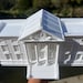 White Miniature N-scale Hill Valley Courthouse Built Clock Tower ...