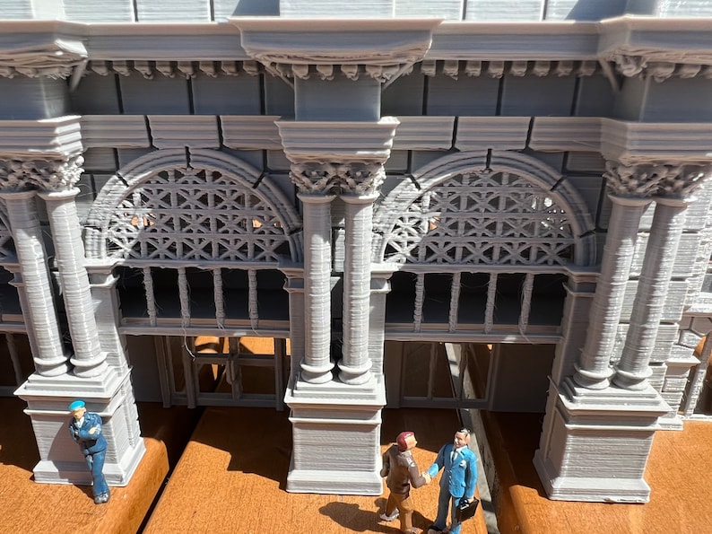 Miniature Ferry/train Station Building + Clock Tower HO (1/87) Scale ...