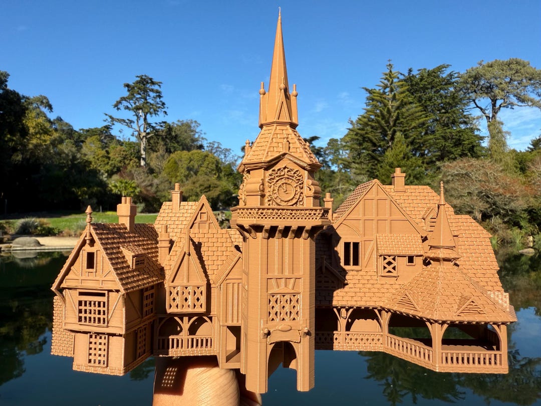 Miniature Ho-scale Wood COLOR Peter Pan Theme Park Attraction Building ...