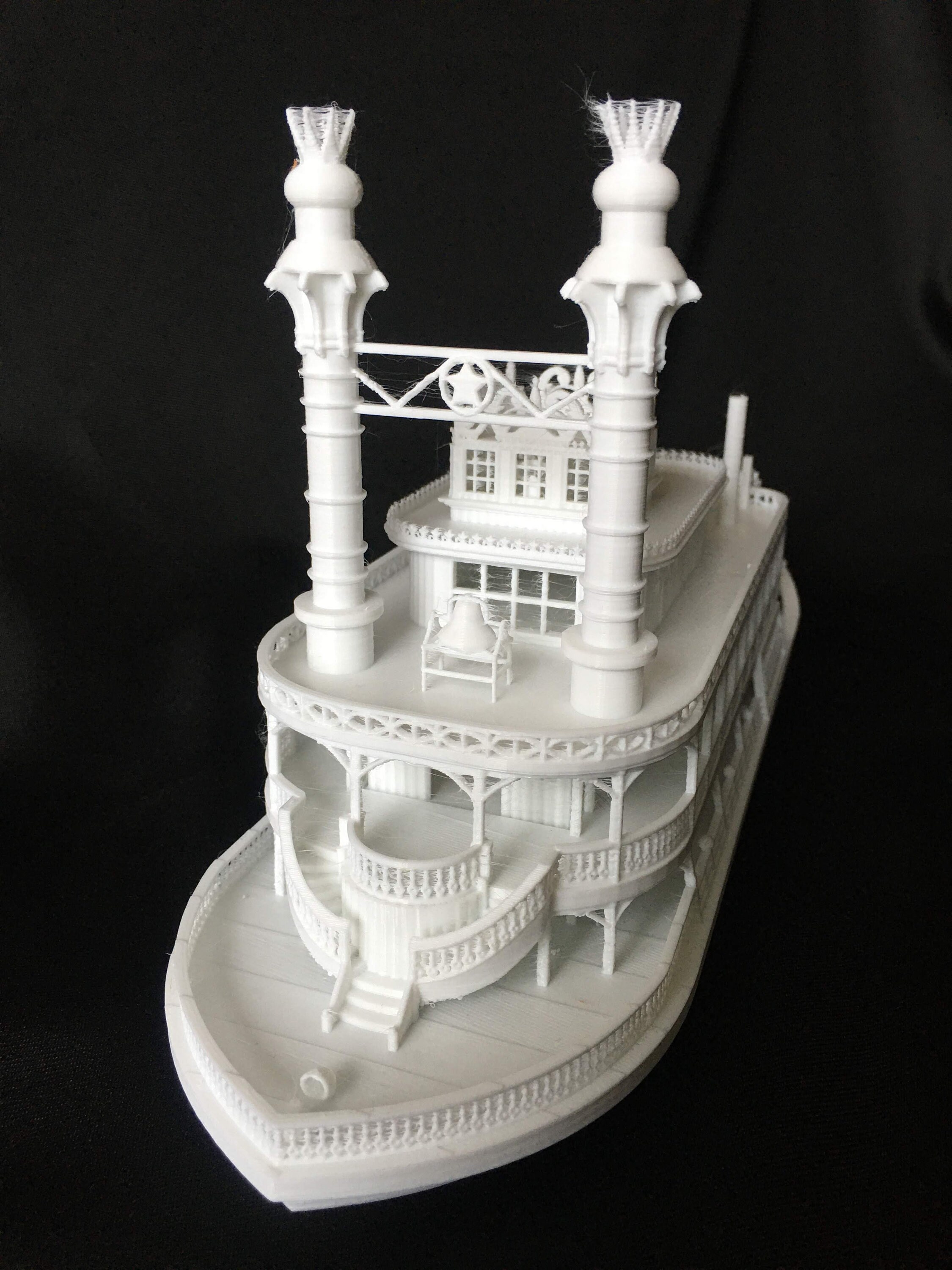 Miniature HO Scale Old West #4 Steamboat Paddlewheeler Riverboat Built ...