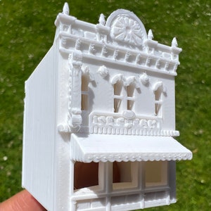 Miniature N-scale Victorian Main Street Ice Cream Parlor Assembled ...