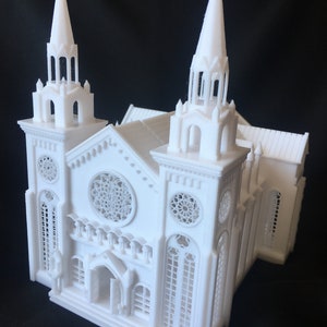 Miniature Gothic White Church/cathedral 1:87 Scale - Etsy