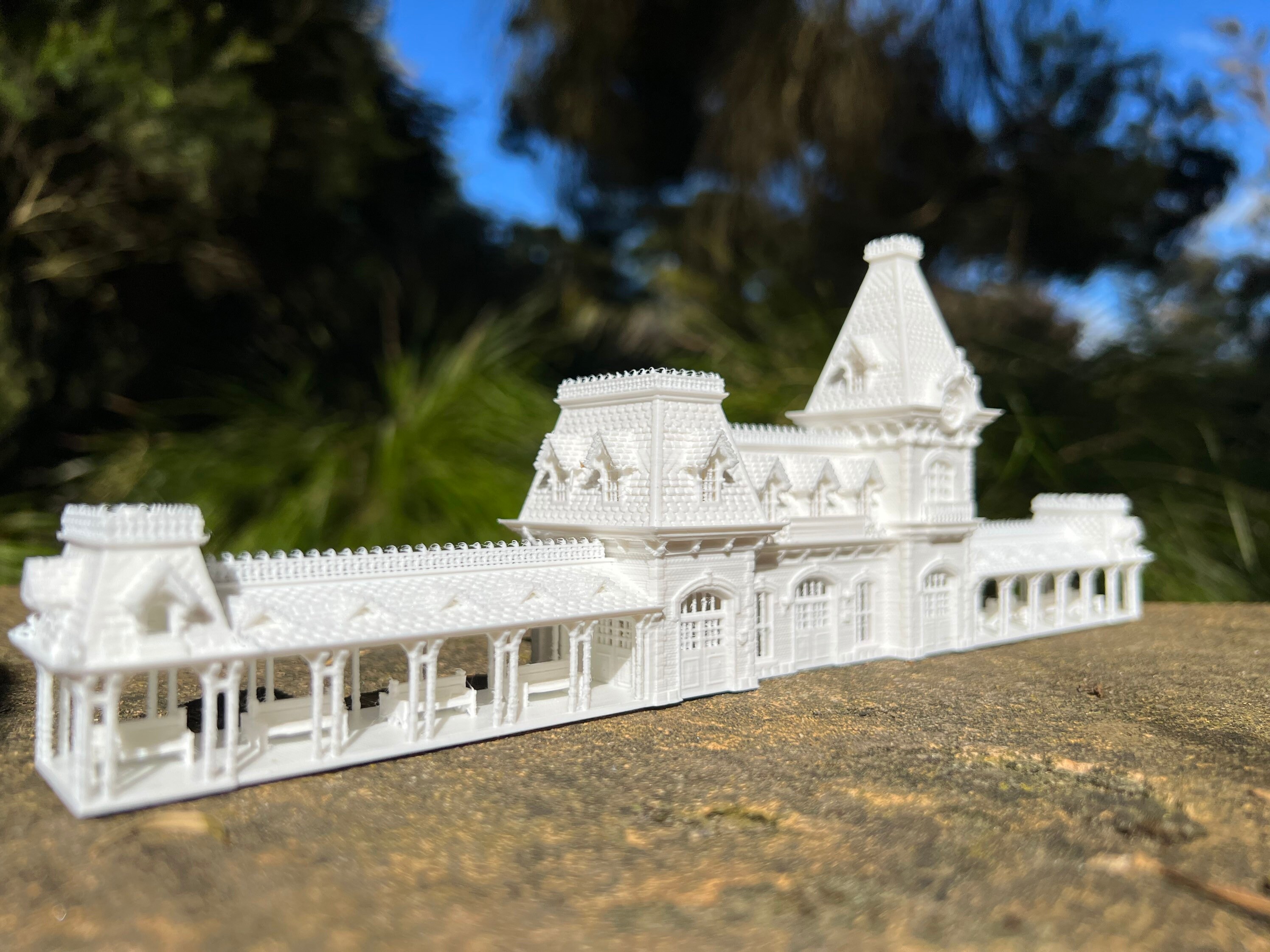 Small Miniature N-scale Victorian 36 Main Street Station - Etsy