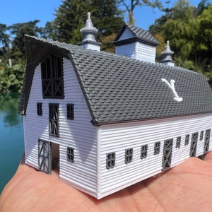 Miniature COLOR N-scale Ranch Barn #1 Built Assembled Old West - Etsy