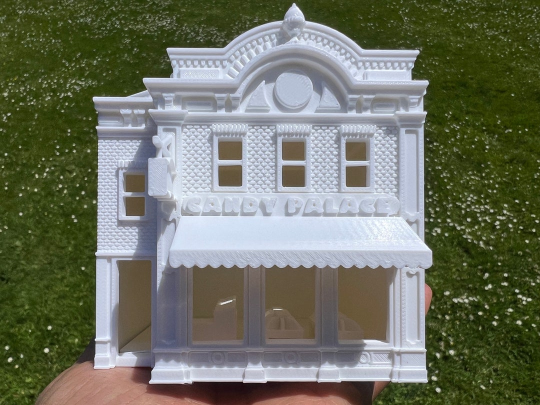 Miniature Ho-scale Victorian Main Street Candy Palace Store W/interiors ...