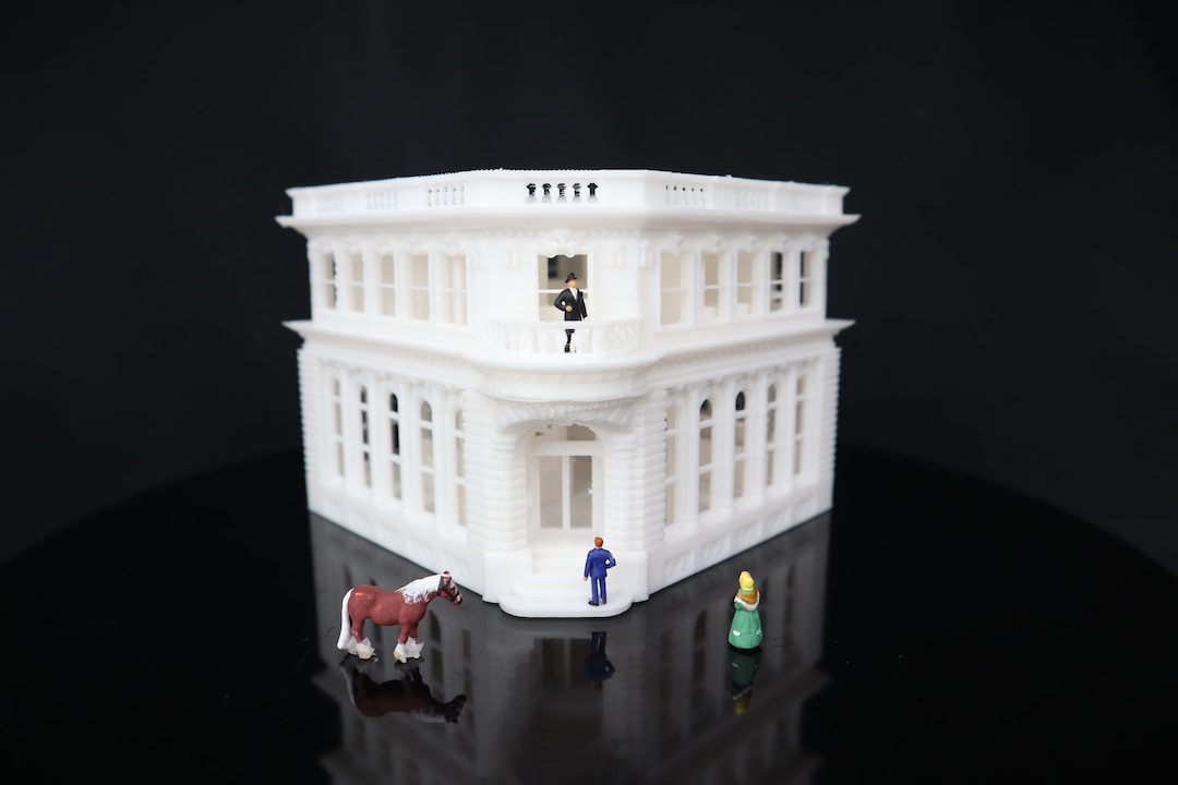 Small Miniature “APG Bank” N-scale 1:150 Classical Beaux-arts Built ...