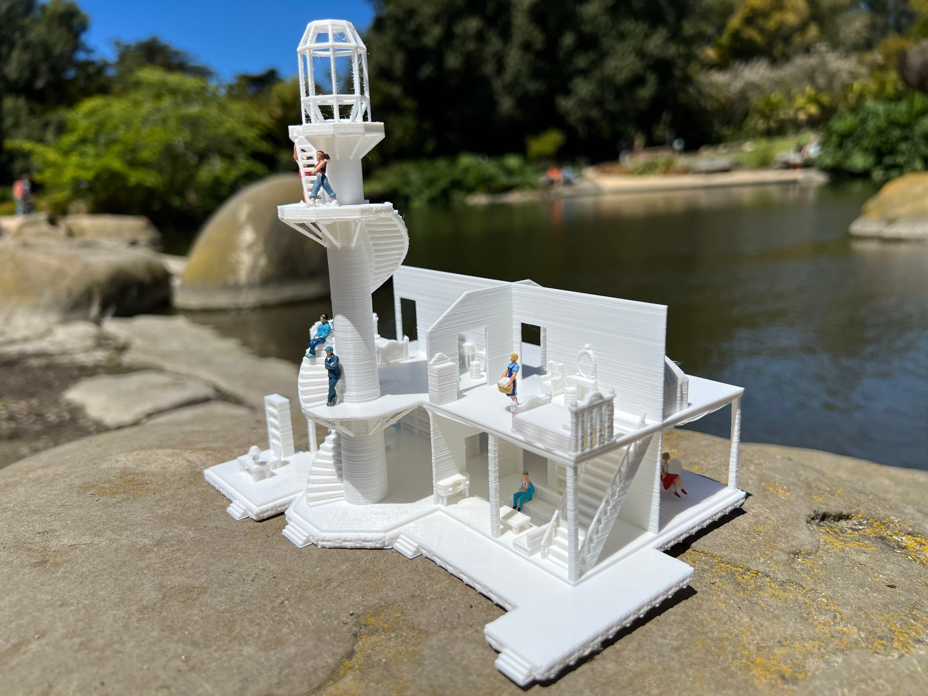 Miniature Victorian 10 Lighthouse Train Layout HO Scale - Etsy