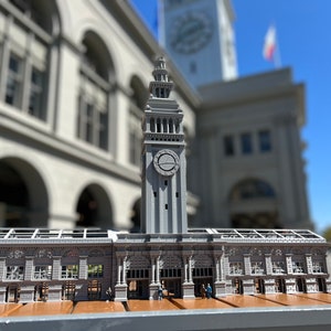 Miniature Ferry/train Station Building + Clock Tower HO (1/87) Scale ...