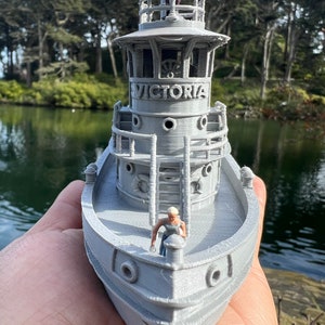 Miniature HO Scale Railroad Tugboat Built Train Layout 1:87 - Etsy