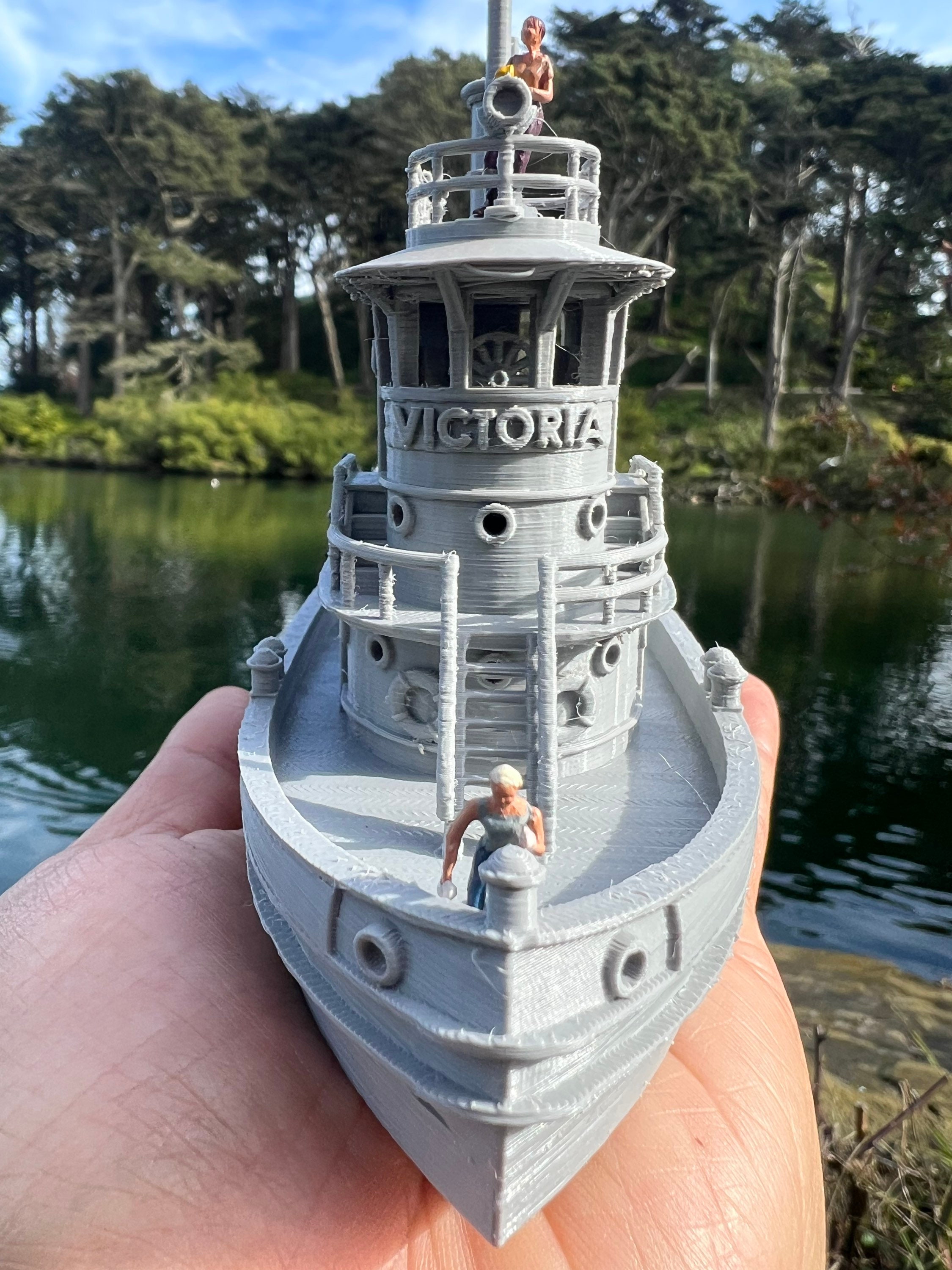 Miniature HO Scale Railroad Tugboat Built Train Layout 1:87 - Etsy