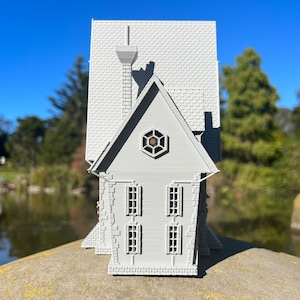 Miniature Gray Ho-scale Gru Villain House Gothic Victorian Minion ...