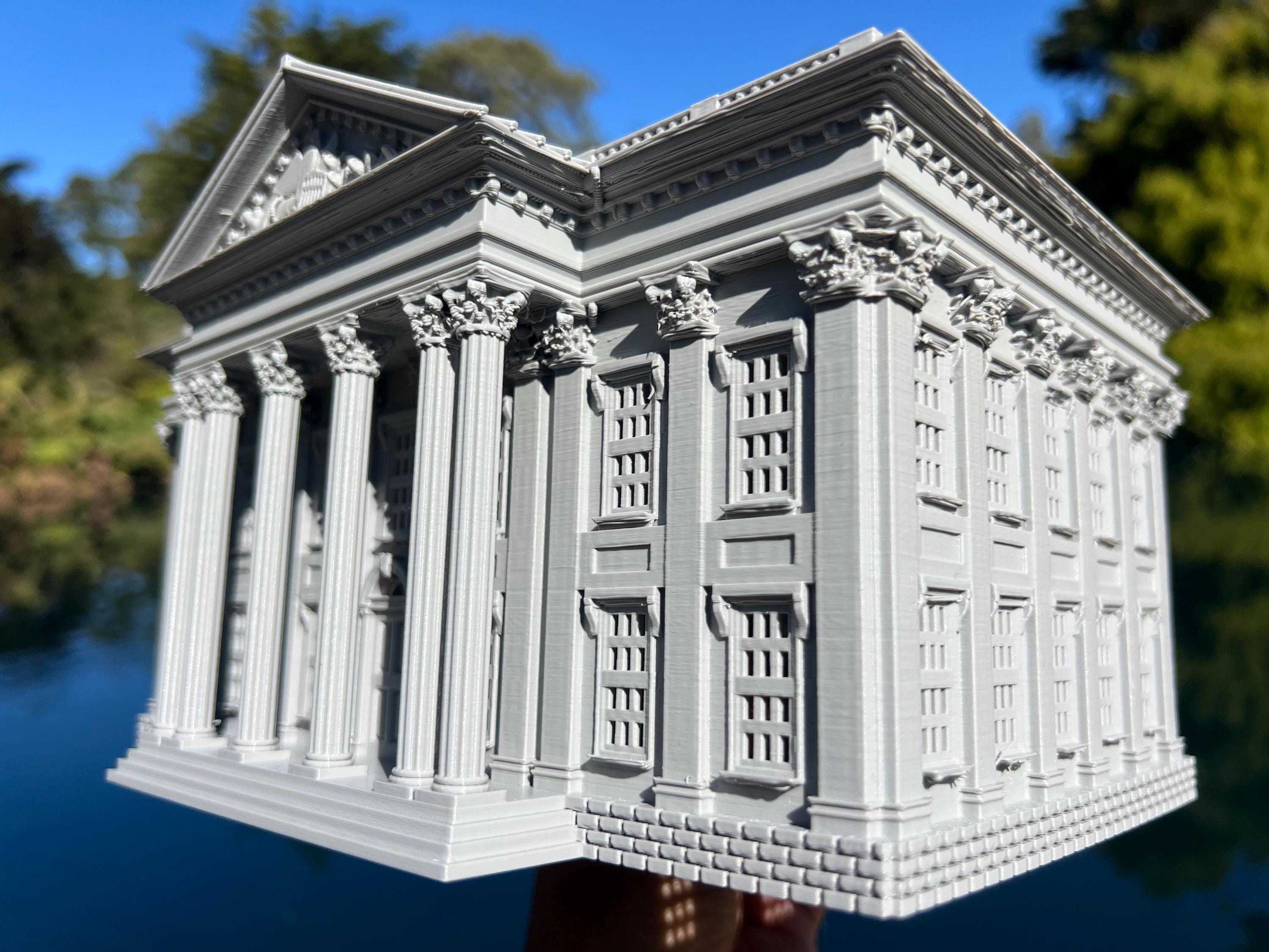 Miniature First Bank of the United States Hamilton Ho-scale 1:87 Built ...