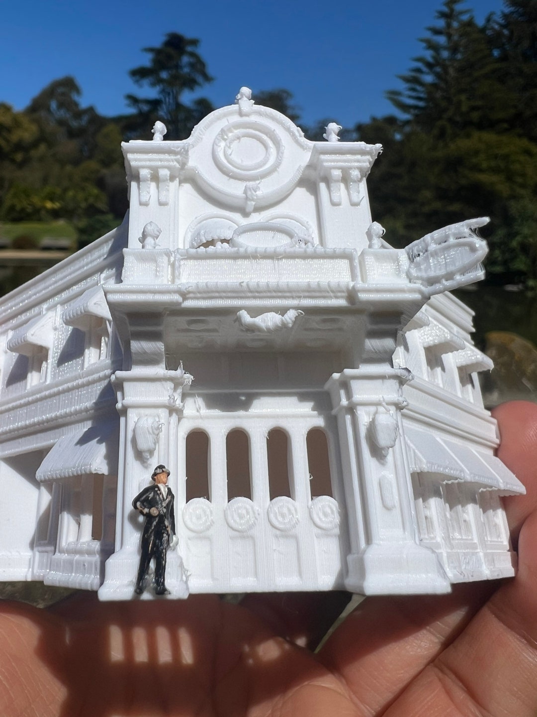 Miniature Ho-scale Victorian Main Street Corner Photo Supply Shop ...