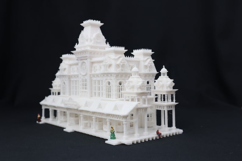 SMALL N-scale Miniature Assembled Miniature Victorian Station | Etsy