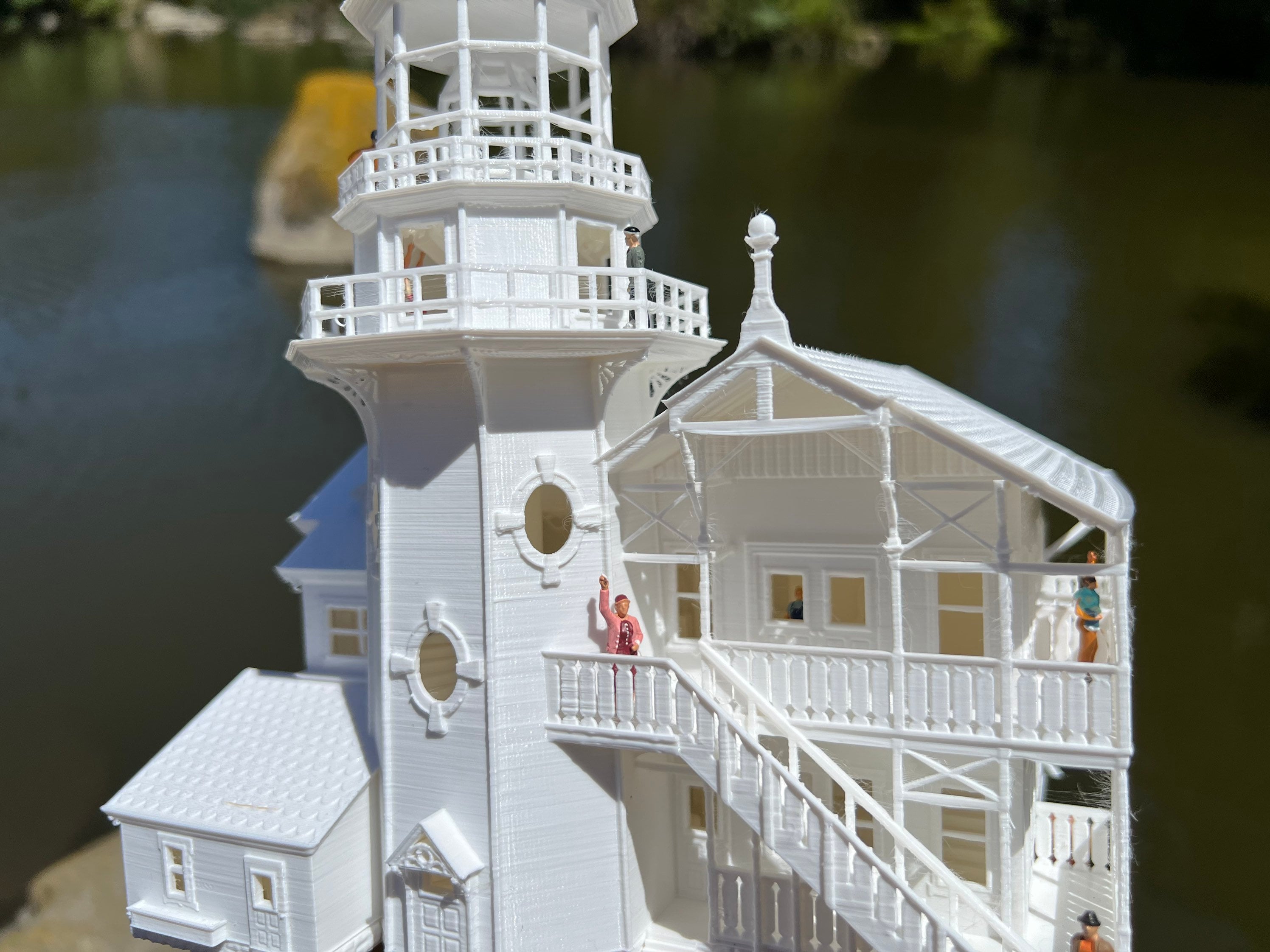 Miniature Victorian #10 Lighthouse Train Layout HO Scale - Etsy