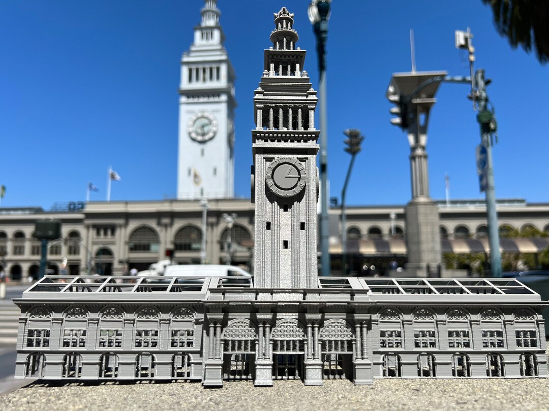 Miniature Ferry/train Station & Clock Tower N (1/160) Scale for Train ...