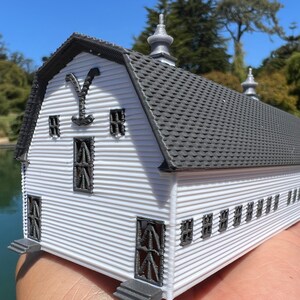 Miniature COLOR N-scale Yellowstone Barn 2 Built Assembled Old West - Etsy