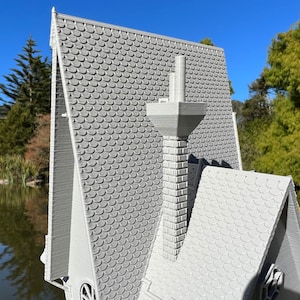 Miniature Gray Ho-scale Gru Villain House Gothic Victorian Minion ...