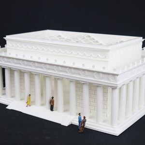 Miniature Lincoln Memorial Washington DC White (ho-scale Figures Not ...