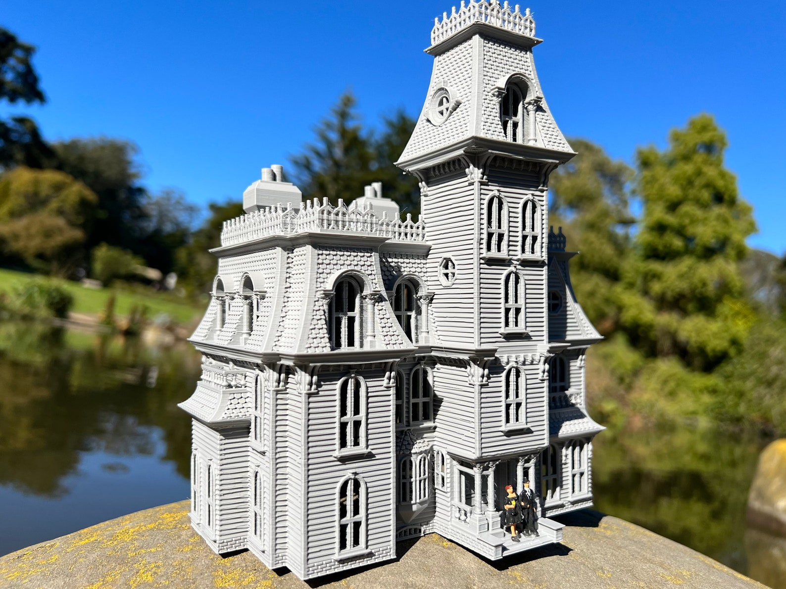 Miniature 37 Gray Ho-scale Addams House Victorian Mansion - Etsy