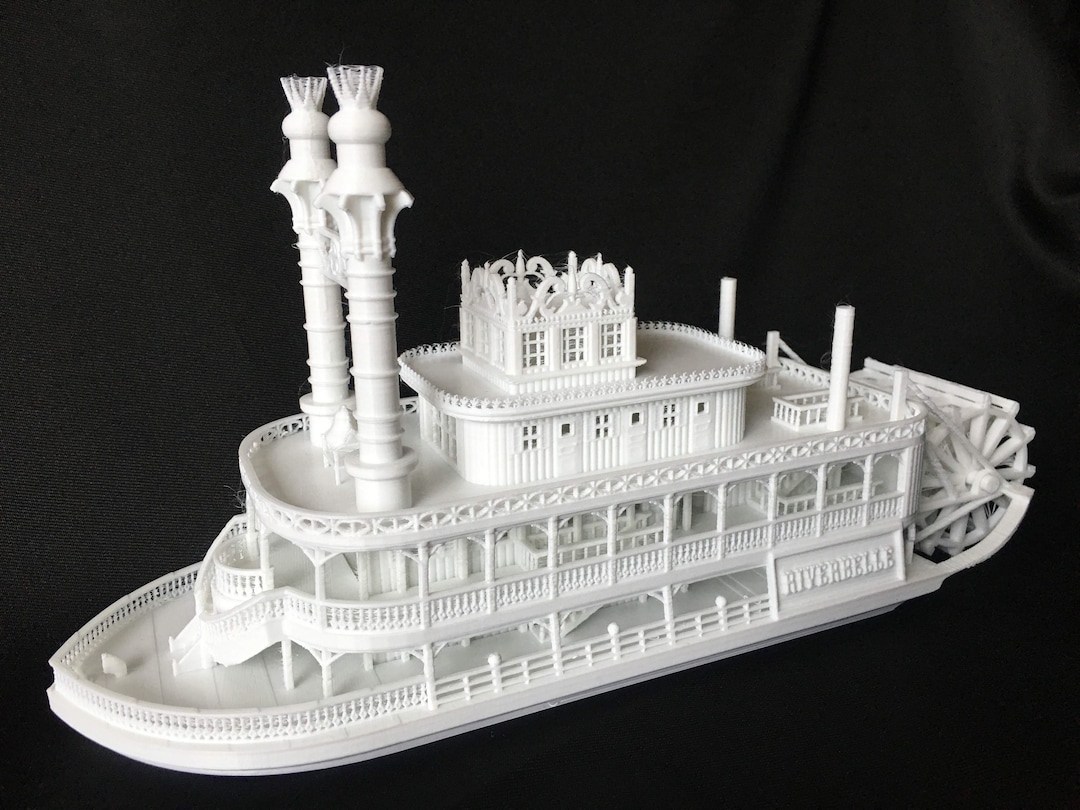 Miniature HO Scale Old West #4 Steamboat Paddlewheeler Riverboat Built ...