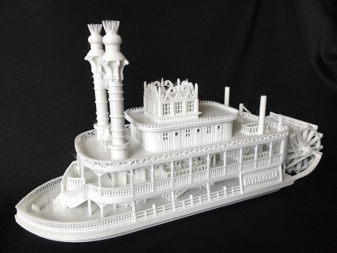 Miniature HO Scale Old West 4 Steamboat Paddlewheeler | Etsy