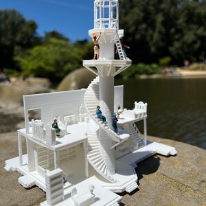 Miniature Victorian #10 Lighthouse Train Layout HO Scale - Etsy