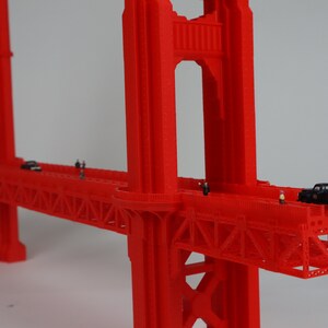 Miniature Scale Model San Francisco Golden Gate Bridge (n-scale Figures ...